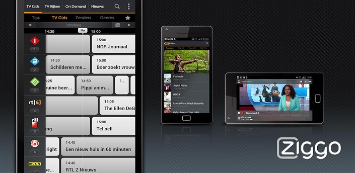 Ziggo breidt zenderaanbod voor Android uit - Androidics.nl